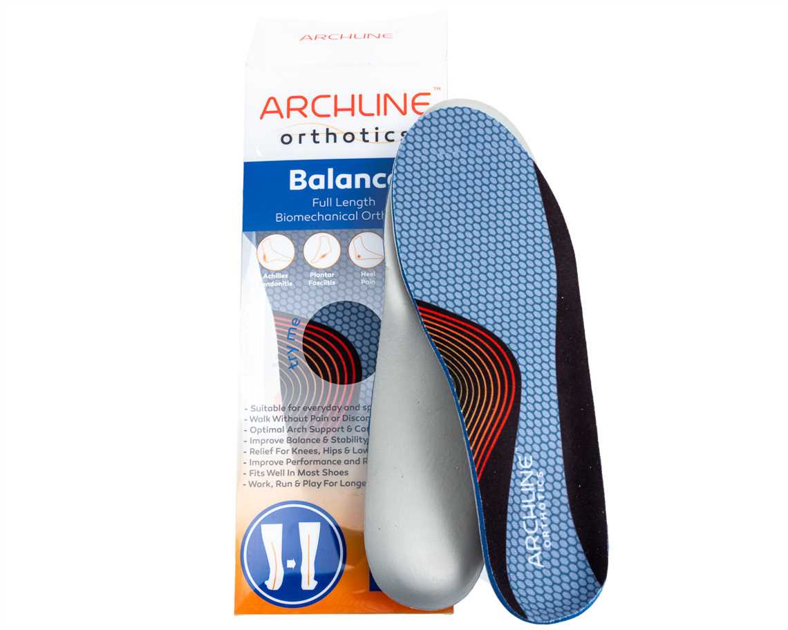 ARCHLINE ORTHOTICS BALANCE FOOTBED SIZE 44