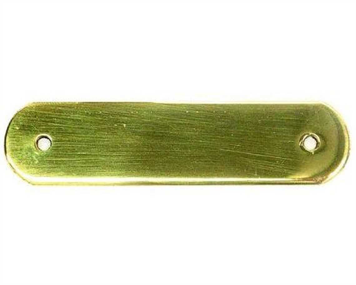 HEAD COLLAR/NAME PLATE BRASS 100X20MM