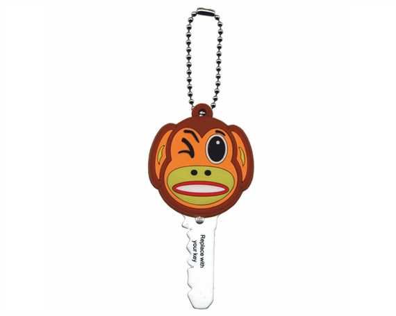 KEY DUDE BROWN MONKEY KEY CAP WITH LED LIGHT