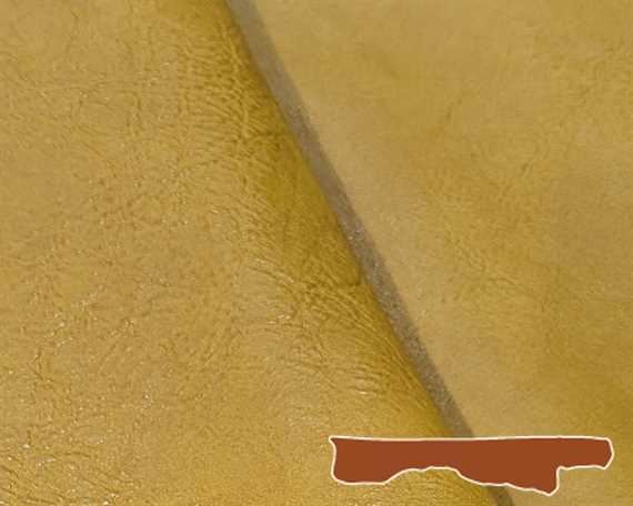 HALF BELLY VEG LEATHER INVECCHIATO MUSTARD COLOUR 1.2/1.4MM FROM ...