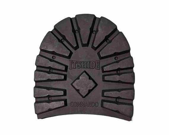 LUG COMMANDO DEEP RUBBER HEELS 3 1/2" BROWN