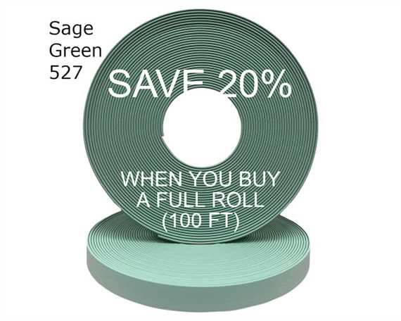 BioThane® BETA® STANDARD (1") 25MM SAGE GREEN GN527 (PER L/FT)